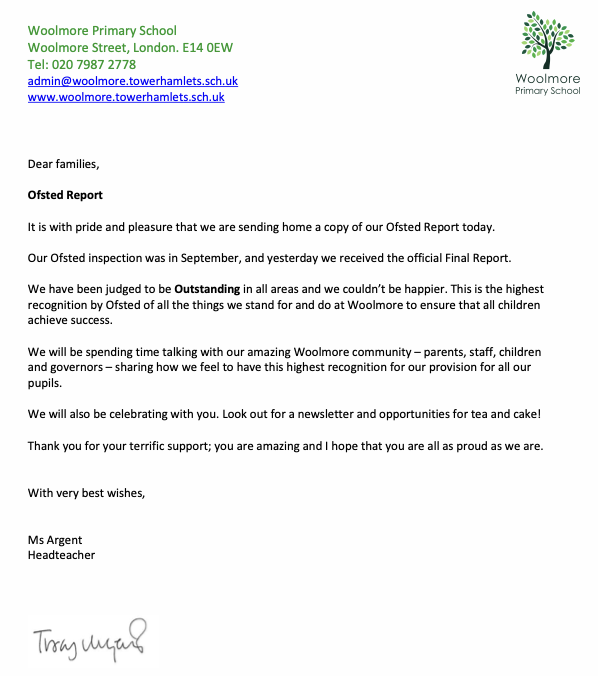 Woolmore Primary School – all children can achieve success